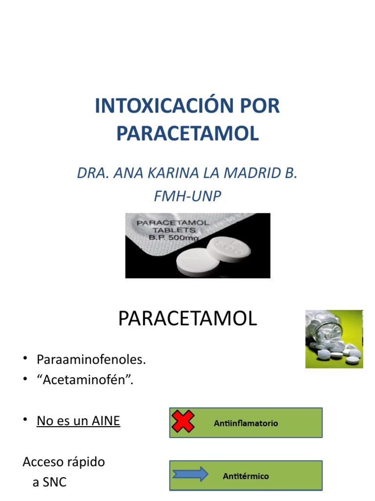 Paracetamol Toxicología | PDF | Droga anti-inflamatoria libre de ...
