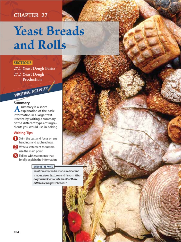 Chap 27 Yeast Breads Rolls | PDF | Breads | Dough