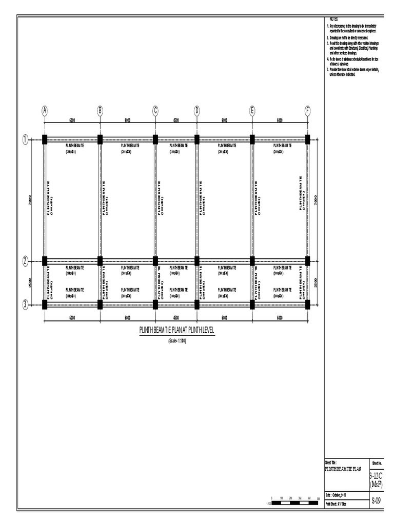 10 ST - Plinth Beam Plan | PDF