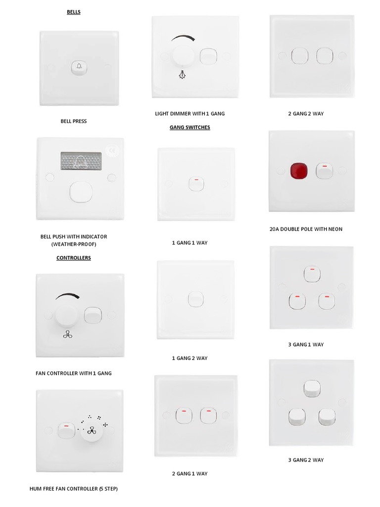 Bell Press Light Dimmer With 1 Gang 2 Gang 2 Way | PDF