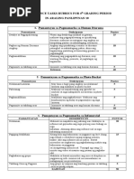 Performance Tasks - Filipino | PDF