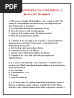 Saudi Prometric Exam Sample Questions | PDF | Intravenous Therapy | Heart