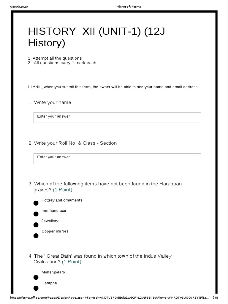 History Xii (Unit-1) (12J History) : 1. Write Your Name | PDF | Ashoka ...