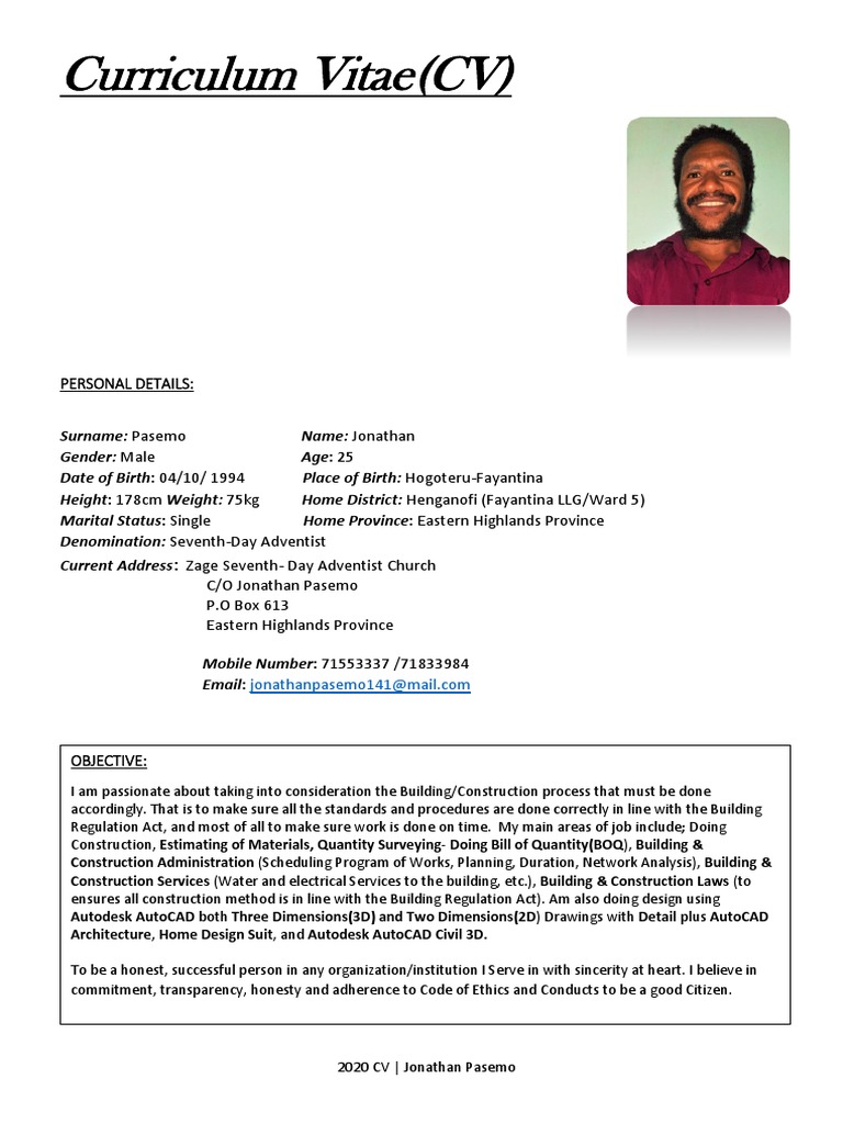 Building & CAD Specialist CV | PDF | Auto Cad | Business
