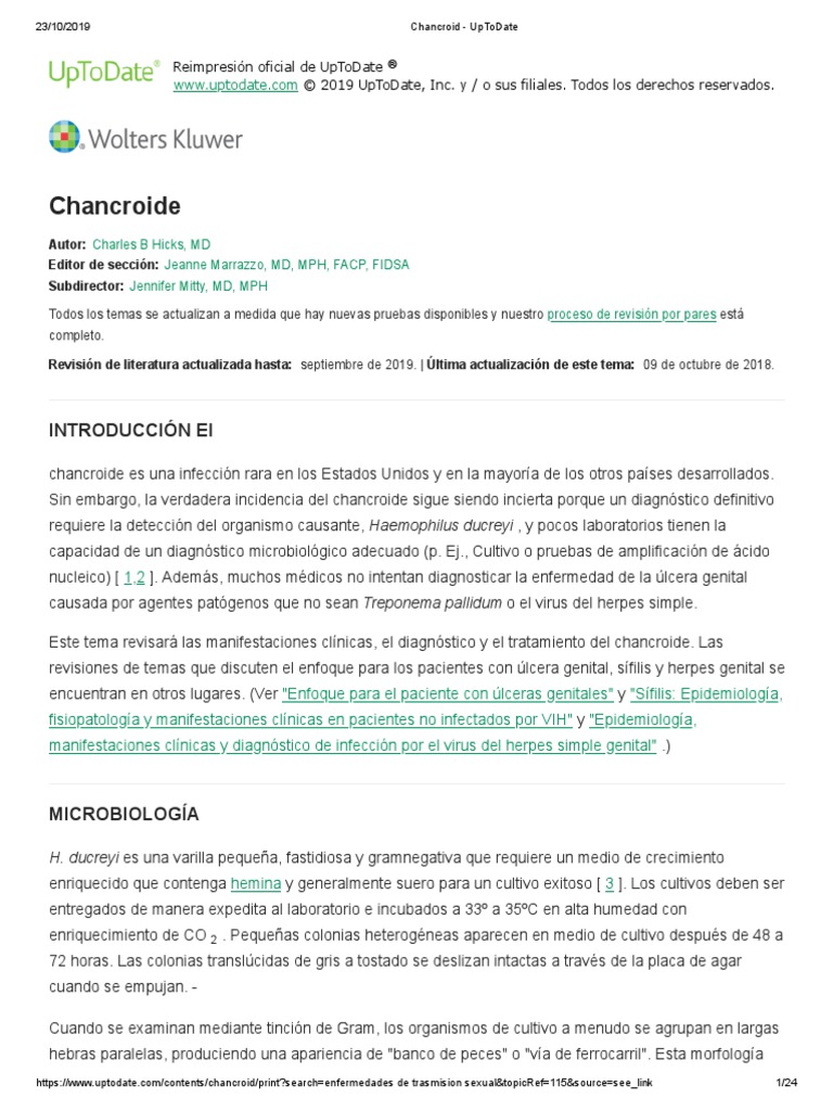 Infeccion Por Chancroide | PDF | Herpes Simple | Diagnostico medico