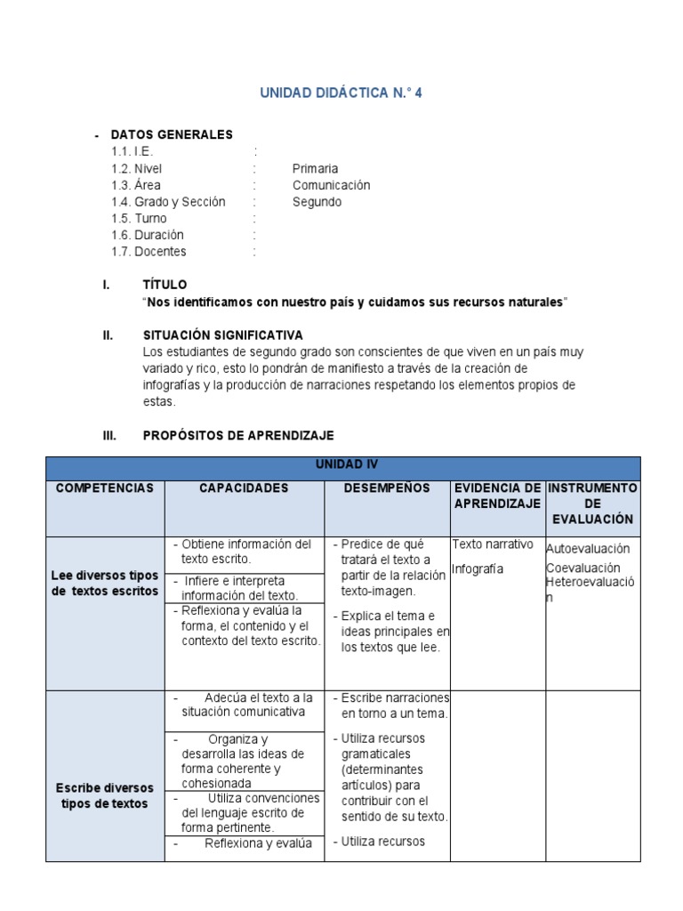 Proyectos de Aula para Segundo Grado | PDF | Narrativa | Información