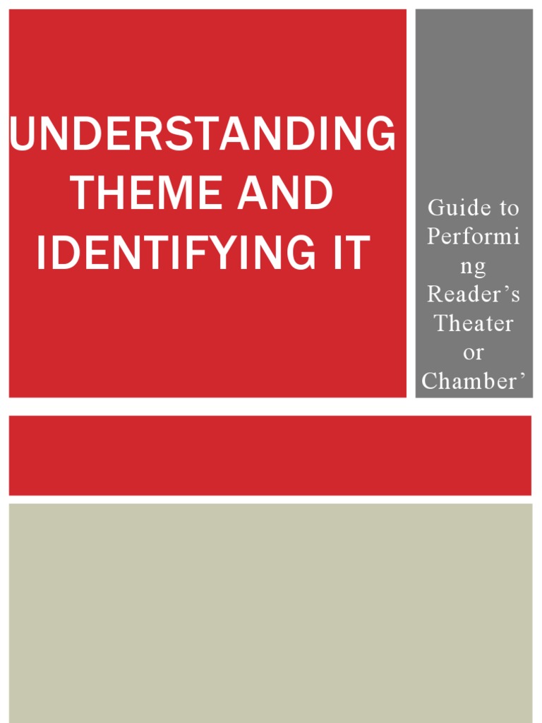 Understanding Theme and Identifying It | PDF