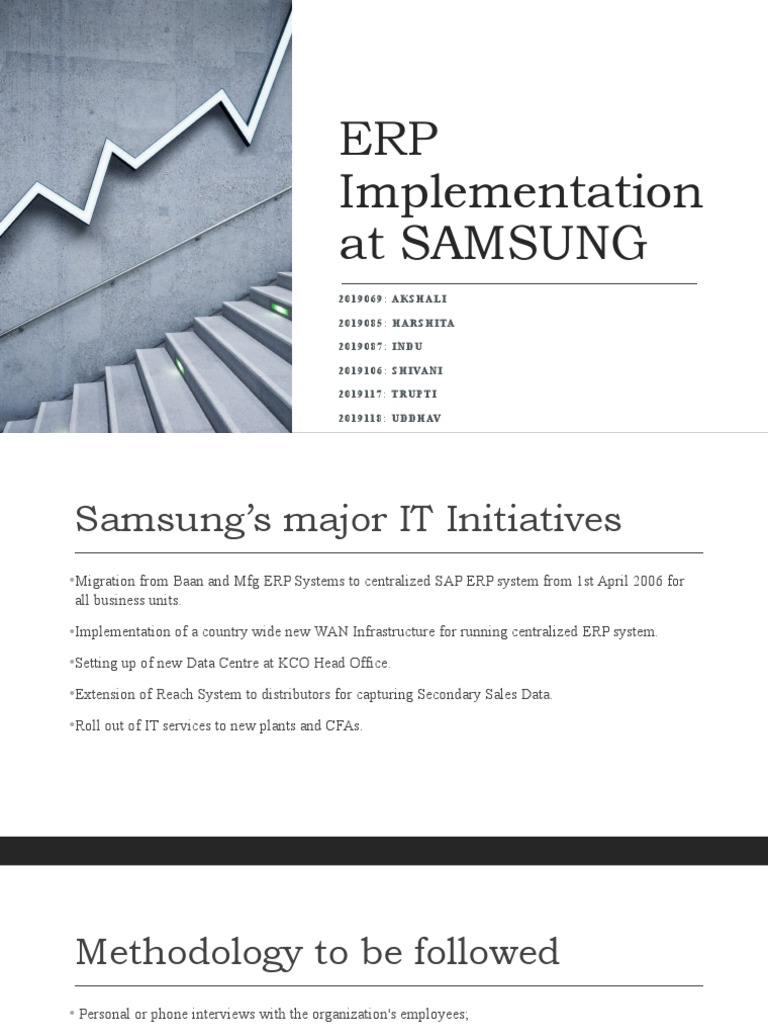 ERP Implementation at SAMSUNG | PDF