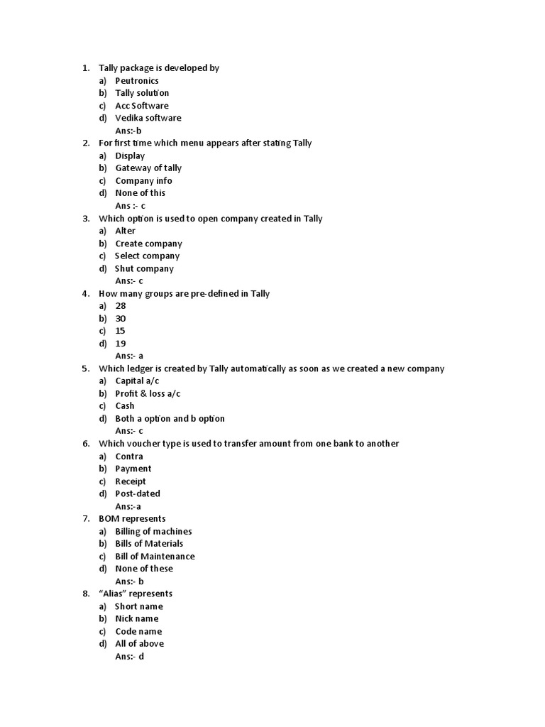 Tally GST Module Question Set-2 | PDF | Corporations | Economies