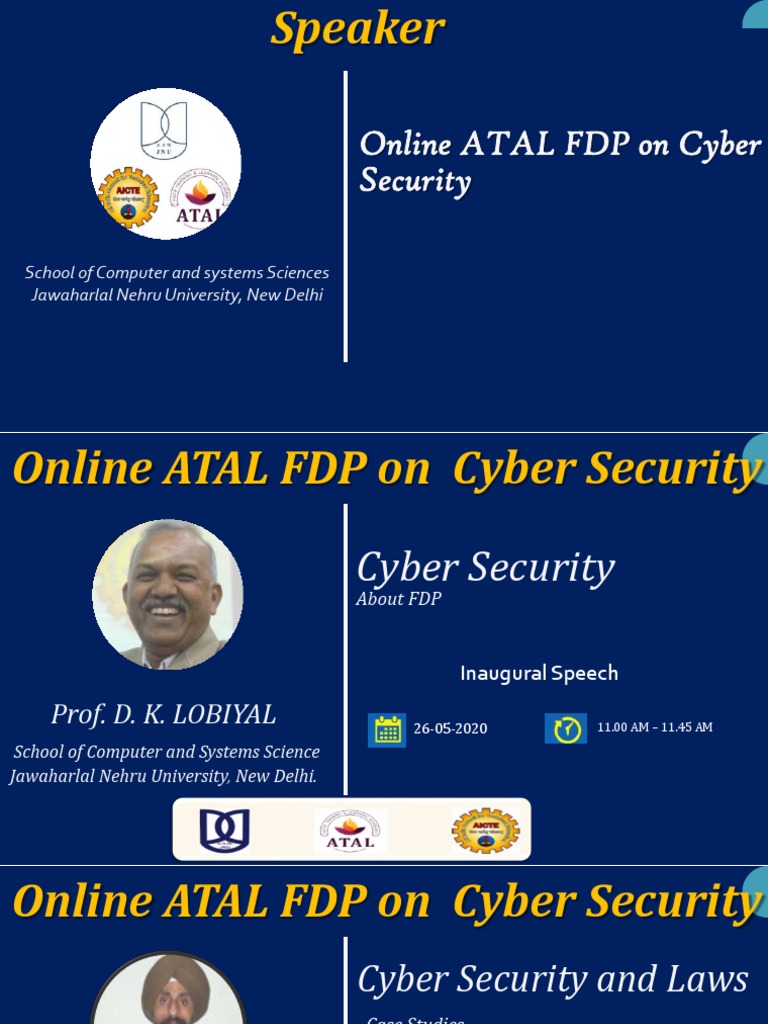 Speaker Session Wise PDF | PDF | Security Engineering | Computer Security