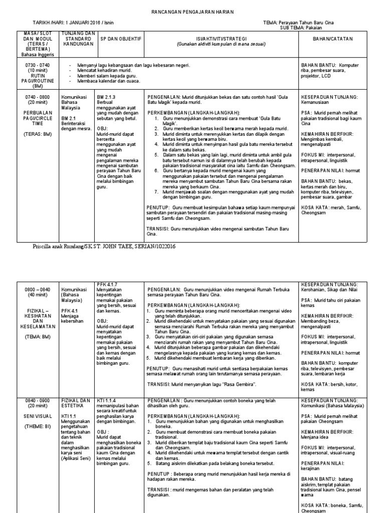 RPH - Isnin M5 | PDF