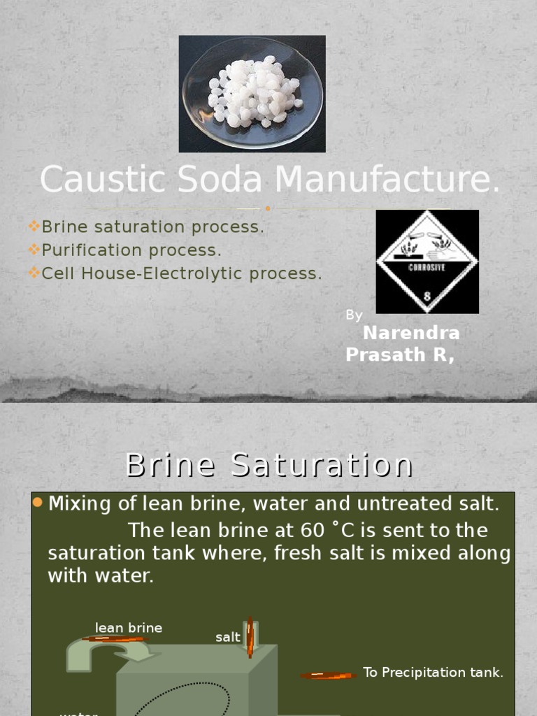 Caustic Soda Manufacturing Process | PDF | Sodium Hydroxide | Water ...