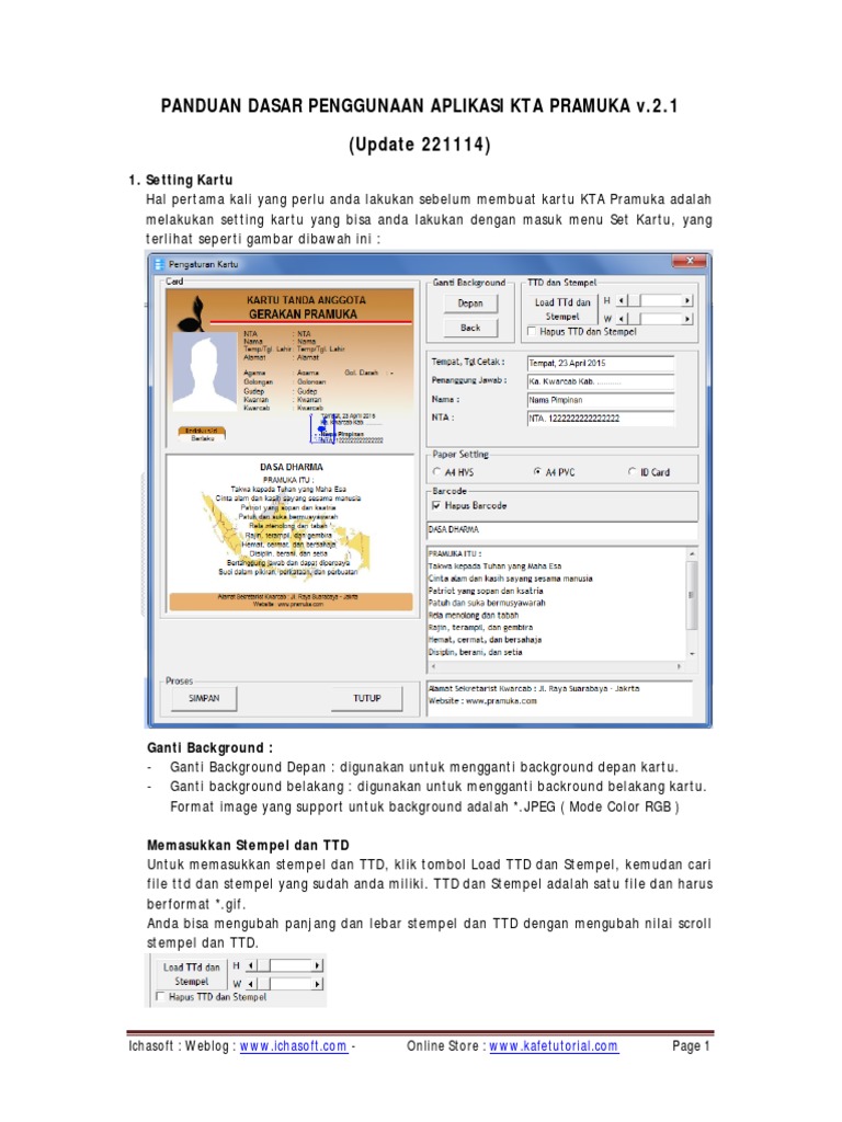 Panduan Dasar Penggunaan Aplikasi Kta Pramuka v2.1 | PDF