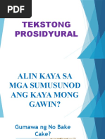Halimbawa NG Tekstong Prosidyural | PDF