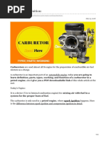 Si Fuel System Notes | PDF | Carburetor | Throttle