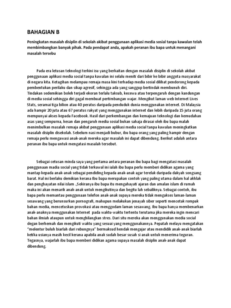 Karangan Bm Bahagian B Pdf