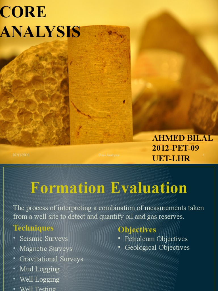 Core Analysis | Download Free PDF | Petroleum Reservoir | Porosity