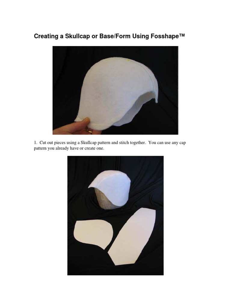 Creating A Skullcap or Base/Form Using Fosshape™ | PDF