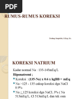 Rumus Koreksi Elektrolit DLL | PDF | Sains & Matematika