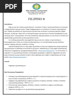 Q1 LE Filipino 8 Lesson 1 Week 1 | PDF