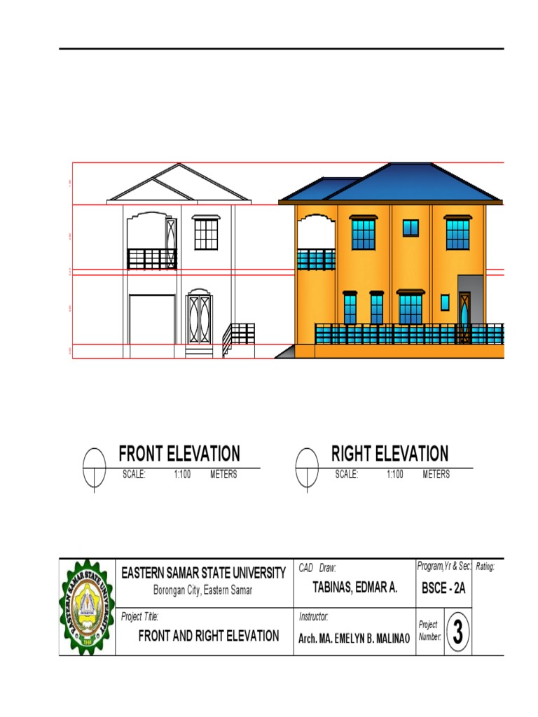 Front Elevation Right Elevation Left Elevation Rear Elevation | PDF