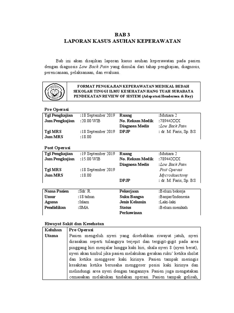 Low Back Pain | PDF | Pengembangan Diri | Sains & Matematika