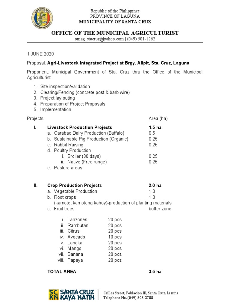 Agri Livestock Integrated Project - Alipit | PDF | Technology & Engineering