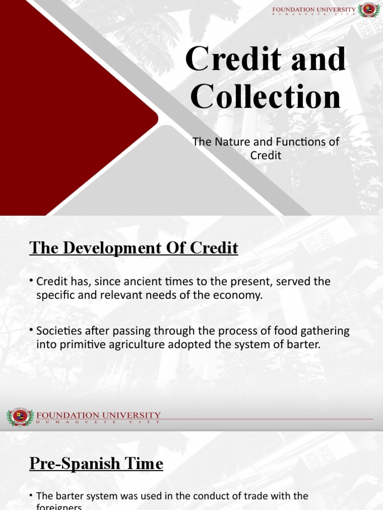 1 The Nature and Functions of Credit. | PDF | Credit | Finance & Money ...