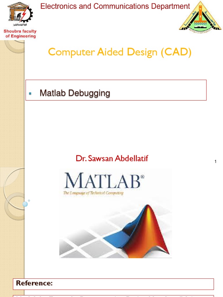 Computer Aided Design (CAD) : Matlab Debugging | PDF