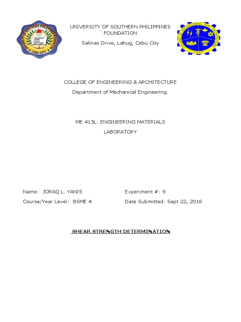 Shear Strength Determination | PDF | Beam (Structure) | Building ...