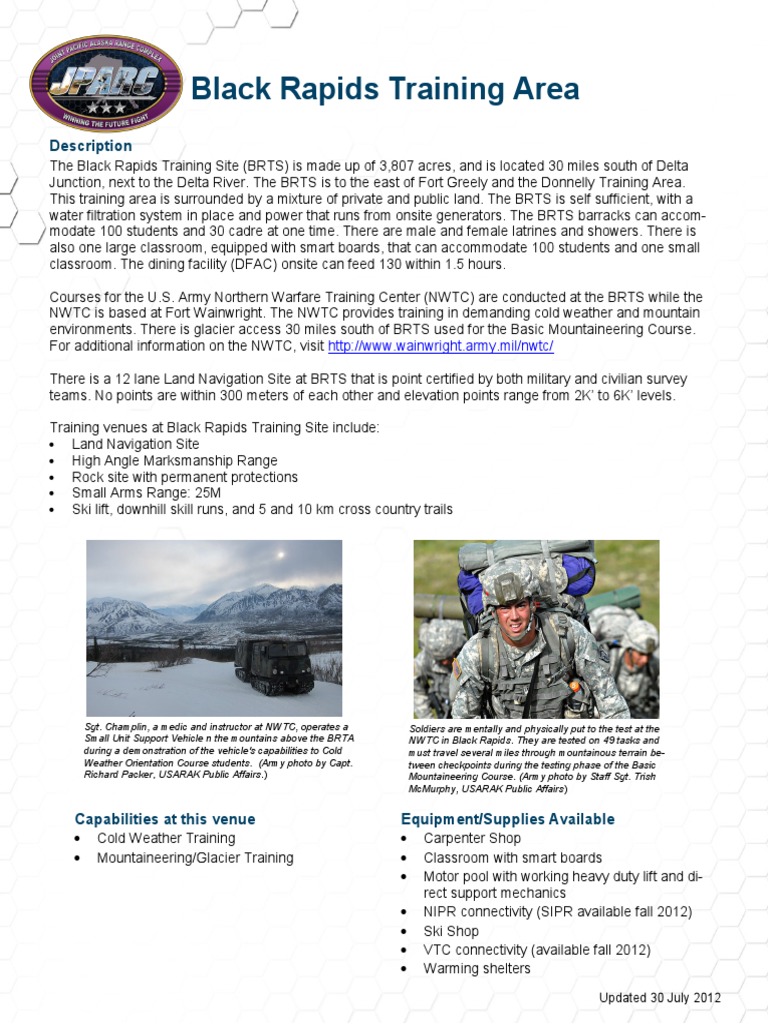 Black Rapids Training Site Overview | PDF | Military Science | Unrest