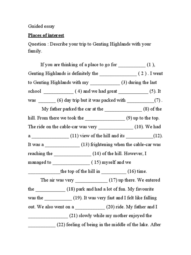 Guided Essay | PDF
