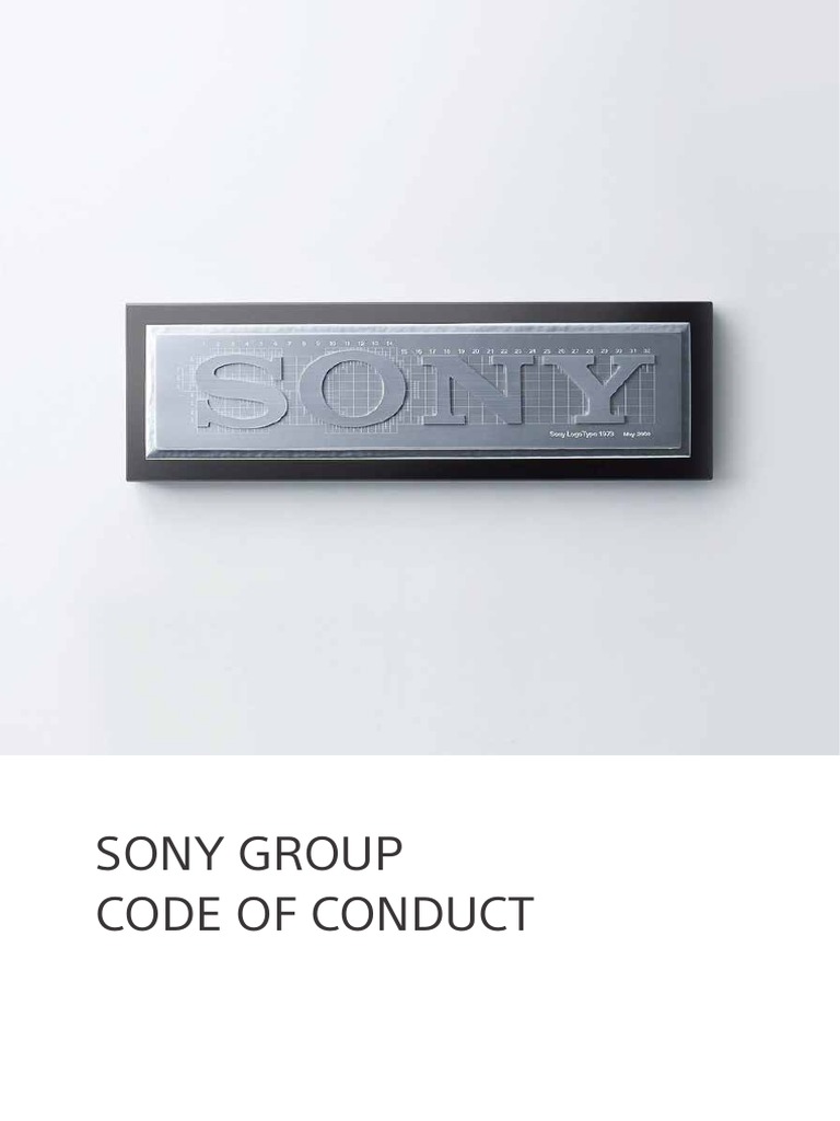 Sony Group Code of Conduct | PDF | Business Ethics | Insider Trading