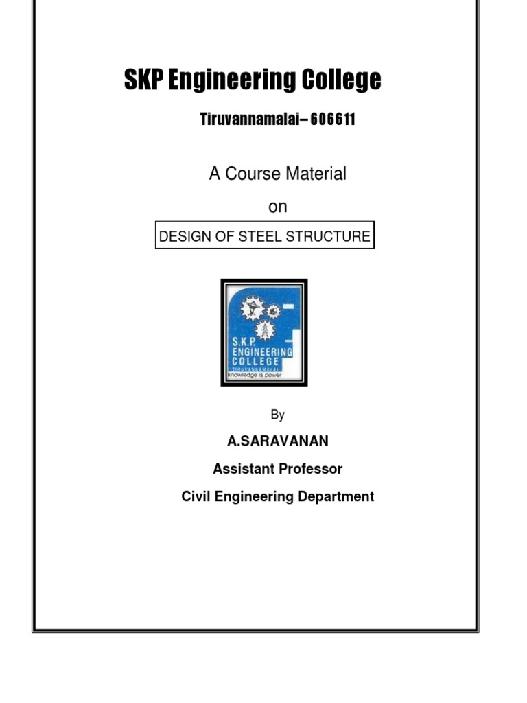 Vi Design of Steel Structure | PDF | Buckling | Strength Of Materials