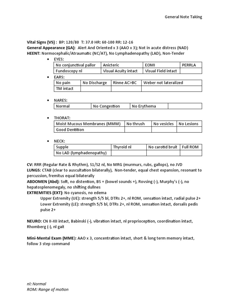 General Note Taking | PDF