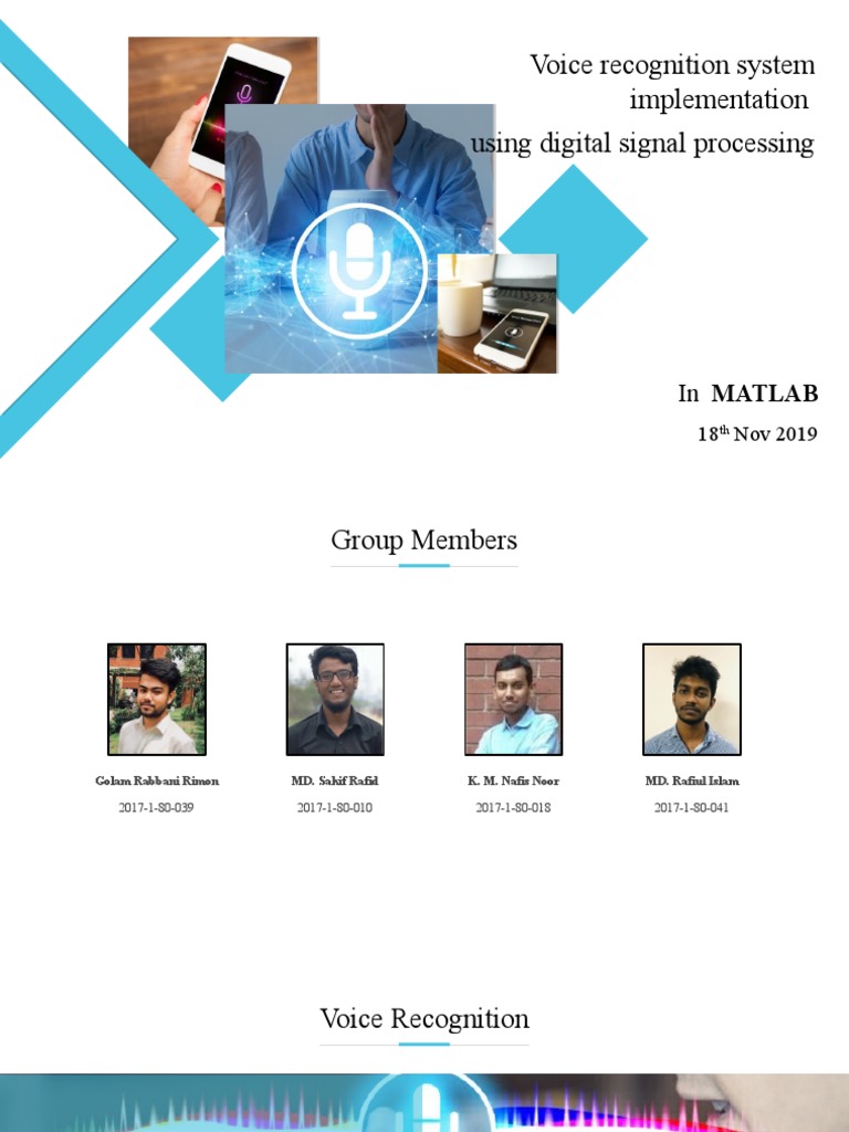 Voice Recognition | PDF | Speech Recognition | Digital Signal Processing