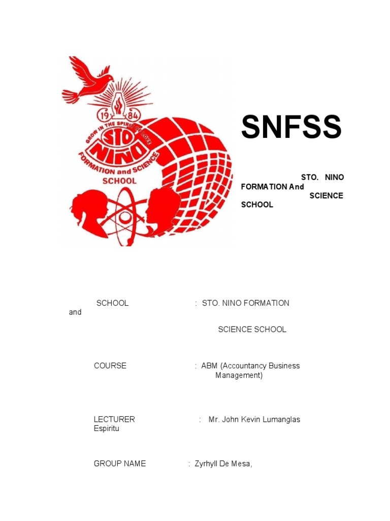 SNFSS: Sto. Nino Formation and Science School | PDF | Strategic ...