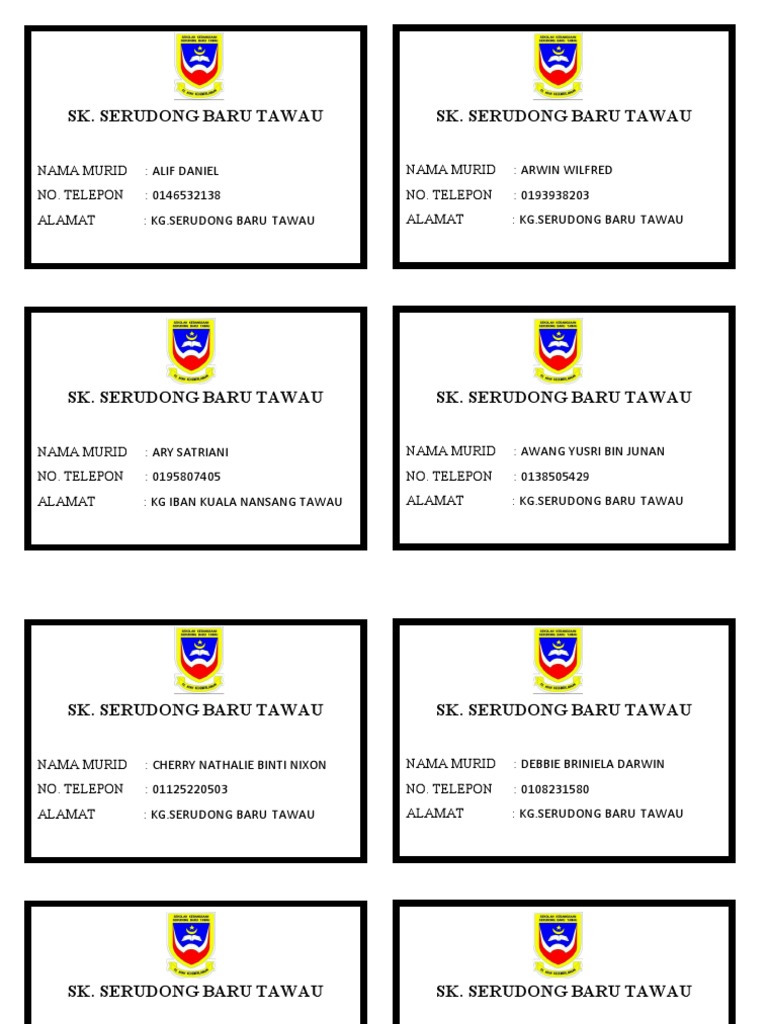 LABEL MEJA T5 2020 A | PDF | Griya & Taman