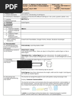 7E'S DLP in Math | PDF | Shape | Lesson Plan