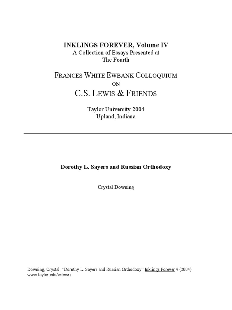 Downing C | PDF | Eastern Orthodox Church | Trinity