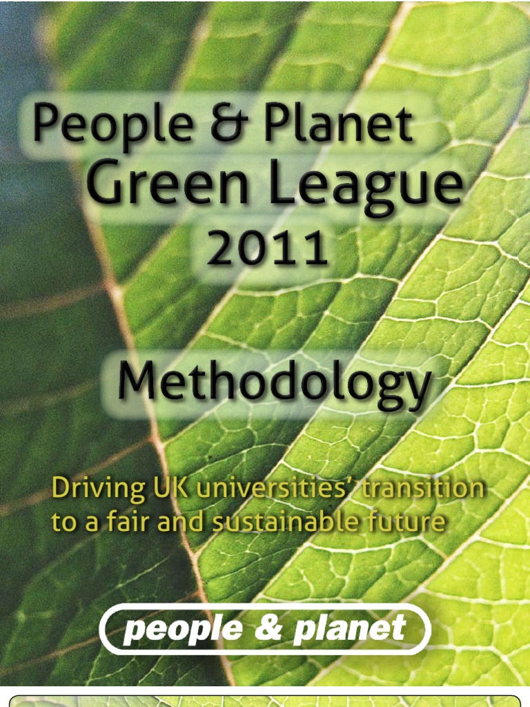Green League 2011 Methodology | PDF | Low Carbon Economy | Sustainability
