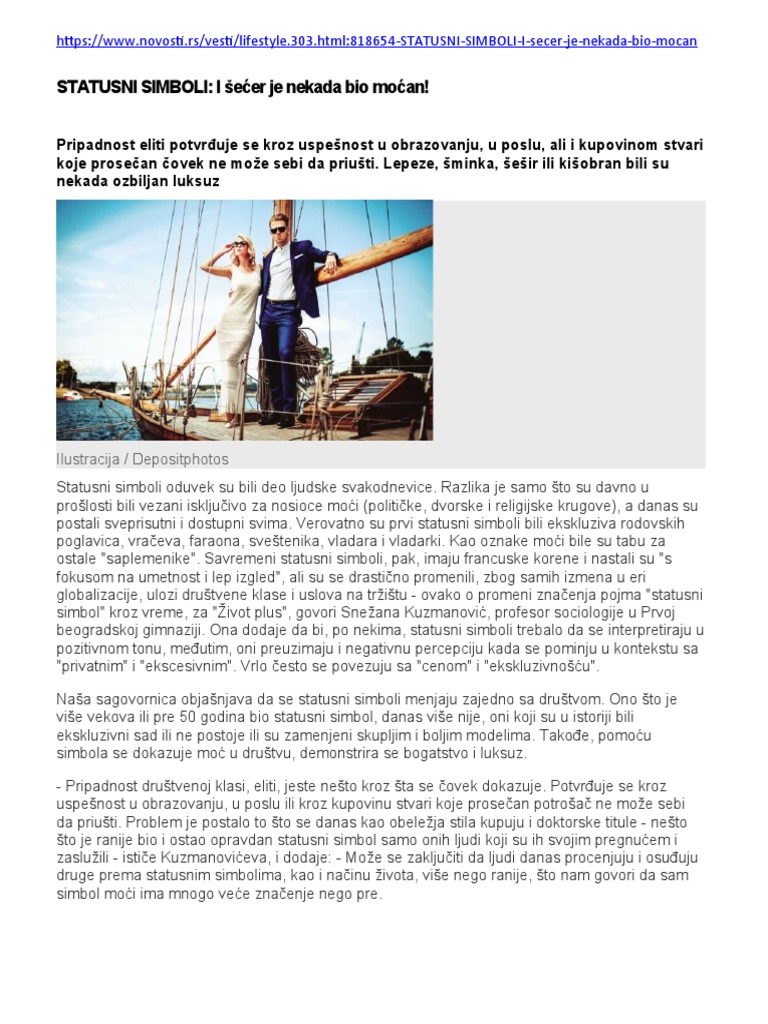 Statusni Simboli | PDF