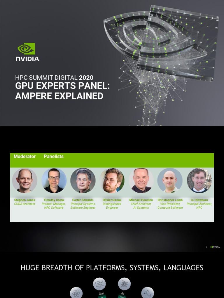 HPC Summit Digital 2020: Gpu Experts Panel: Ampere Explained | PDF | Graphics Processing Unit ...
