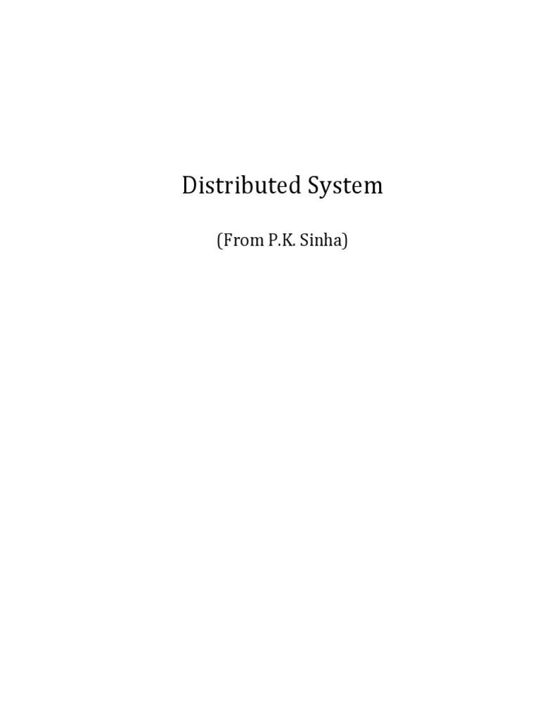 Distributed System PDF | PDF | Internet Protocol Suite | Osi Model