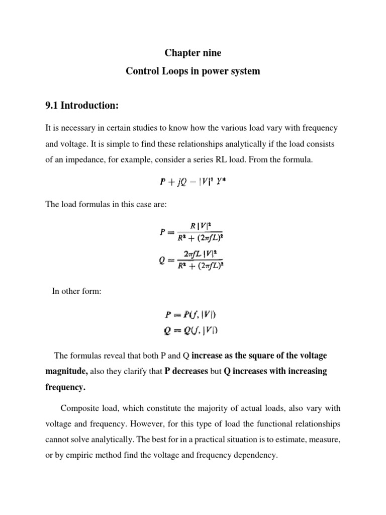 Control Loops in Power Systems: Analyzing Load Frequency Control and ...