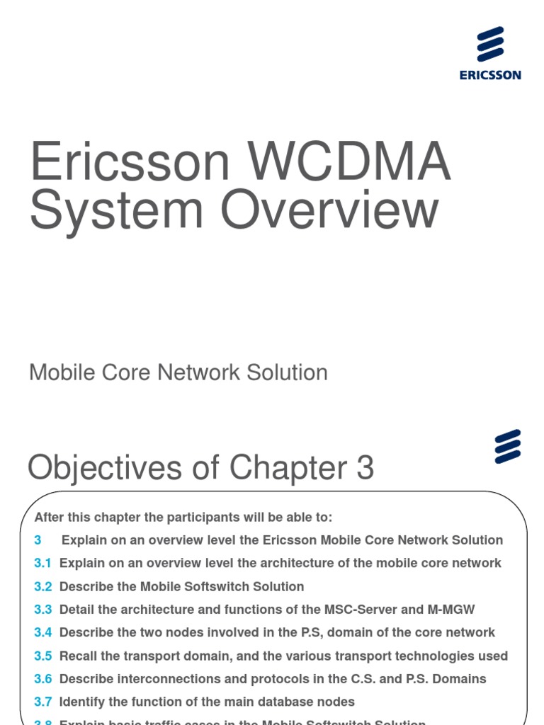 Ericsson WCDMA System Overview: Mobile Core Network Solution | PDF | Ip Multimedia Subsystem ...