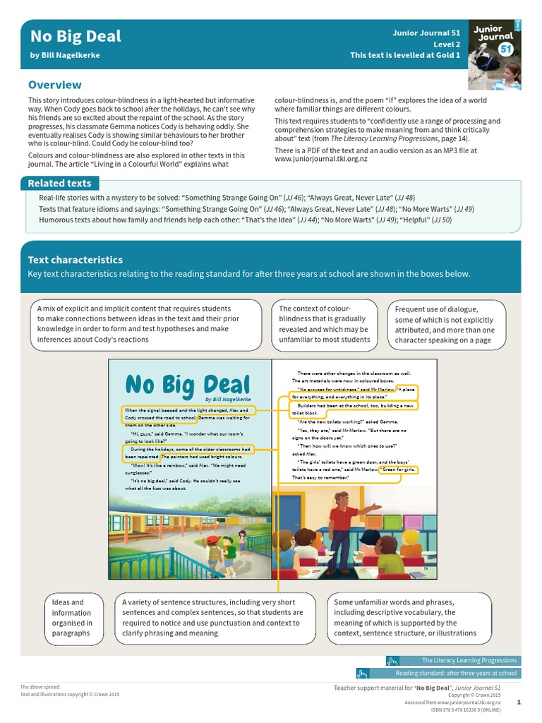 No Big Deal JJ51 | PDF | Metacognition | Vocabulary