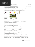 5ci Sinif Ingilis Dili BSQ 1 Var A 2025 | PDF | English Language ...