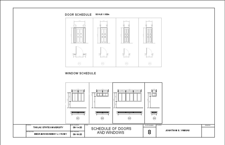 Schedule of Doors and Windows | PDF
