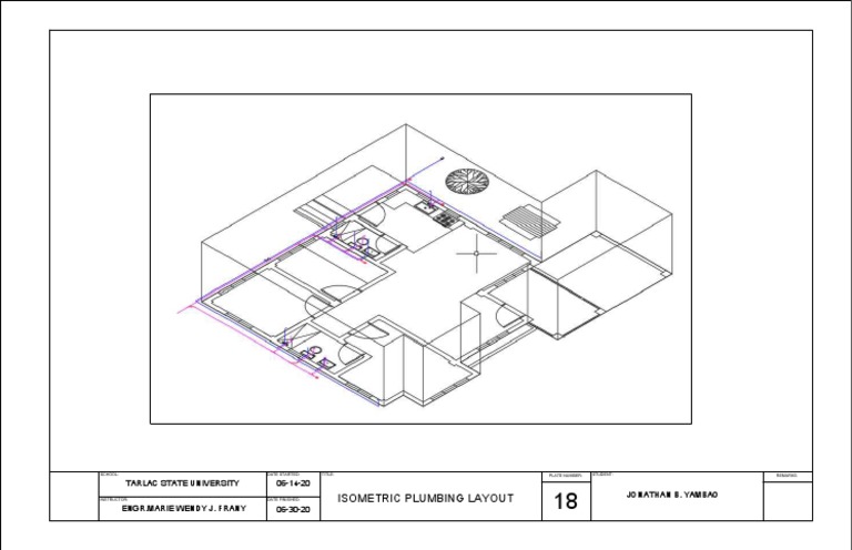 Isometric Plumbing-Lay-Out | PDF